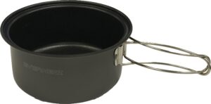 evernew ultralight aluminum non-stick pot, 740ml, grays