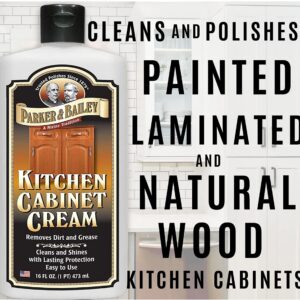 Parker and Bailey Kitchen Cabinet Cream-Wood Cleaner-Grease Remover 16 oz (1)