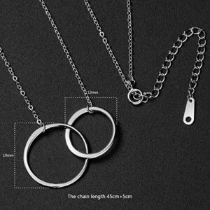 Birthday Gifts for Niece Delicate Two Interlocking Infinity Double Circles Sterling Silver To My Niece Necklace Birthday Gifts Women