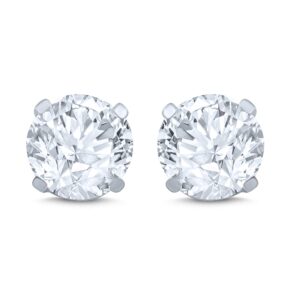 14k white gold diamond stud earring (1/4 cttw, j-k color, i2i3 clarity)