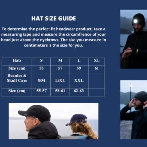 SEALSKINZ Unisex Waterproof Extreme Cold Weather Hat, Black, Large