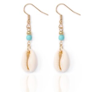 olbye cowrie shell earrings turquoise gold earrings for women boho earring body jewelry