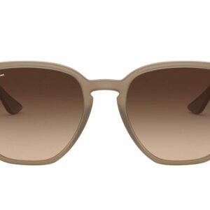 Ray-Ban RB4306 Hexagonal Sunglasses, Opal Beige/Brown Gradient, 54 mm