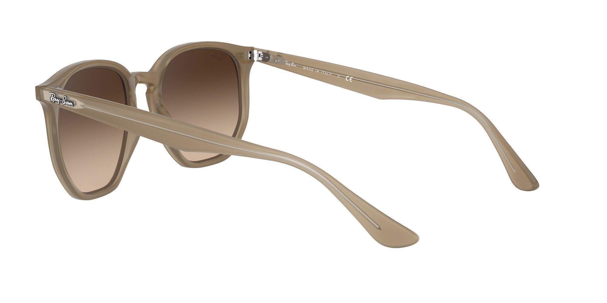 Ray-Ban RB4306 Hexagonal Sunglasses, Opal Beige/Brown Gradient, 54 mm