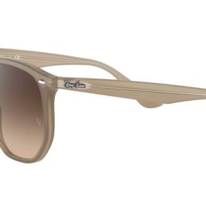 Ray-Ban RB4306 Hexagonal Sunglasses, Opal Beige/Brown Gradient, 54 mm