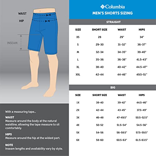 Columbia Men's Standard Grander Marlin II Offshore Short, City Grey, 38x10