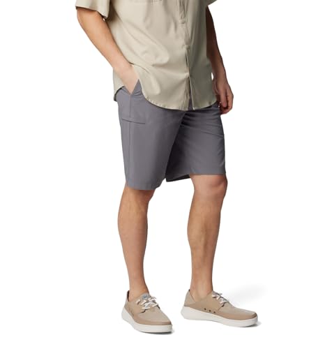 Columbia Men's Standard Grander Marlin II Offshore Short, City Grey, 38x10