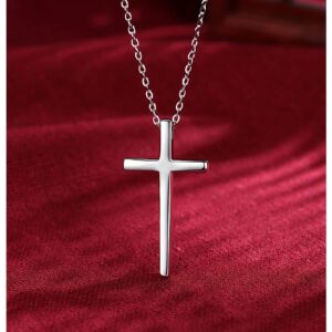 XOYOYZU Small Cross Pendant Necklace for Women Simple Cross Necklaces Mothers Day Birthday Jewelry for Women