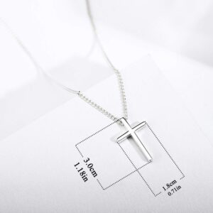 XOYOYZU Small Cross Pendant Necklace for Women Simple Cross Necklaces Mothers Day Birthday Jewelry for Women