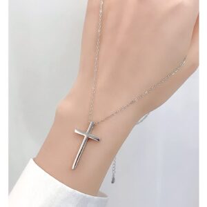 XOYOYZU Small Cross Pendant Necklace for Women Simple Cross Necklaces Mothers Day Birthday Jewelry for Women