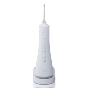 panasonic professional cordless water flosser for dental, bridge and orthodontic care, portable oral irrigator with ultrasonic cleaning – ew1511w (white)