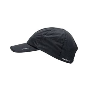 sealskinz | langham | waterproof unisex all weather running cap hat | suitable for outdoor activities | one size, black, v1