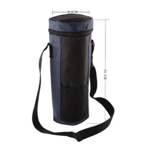 2L Oxford Cylinder Cooler Bag Insulated Water Drinks Bottles/Cans Carrying Bag - Blue