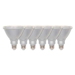 westinghouse 5311020 5311000 15 (90-watt equivalent) par38 flood dimmable bright white indoor/outdoor energy star, medium base (6-pack) led light bulb, 6 count (pack of 6), clear, 6 piece