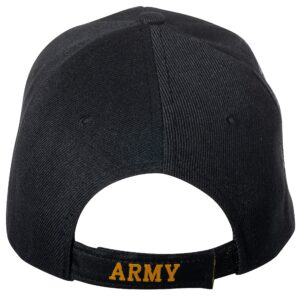 Officially Licensed United States Army Disabled Veteran and Proud of it Embroidered Black Baseball Cap