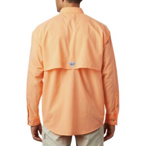 Columbia Men's Standard Bahama II Long Sleeve Shirt, Bright Nectar, Large