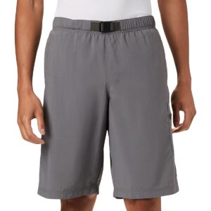 columbia men's palmerston peak short, waterproof, uv sun protection swimwear, city grey, large x 11