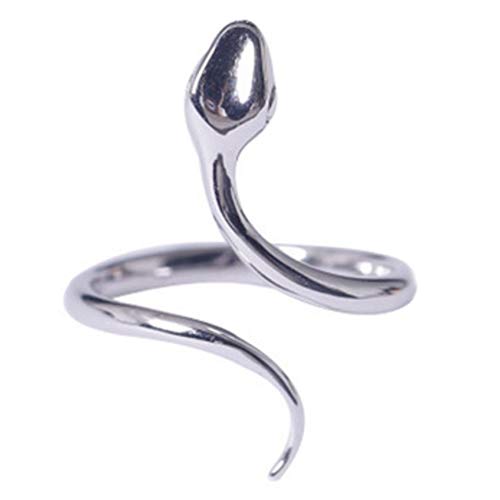 Helen de Lete Snake S925 Sterling Silver Adjustable Ring For Women