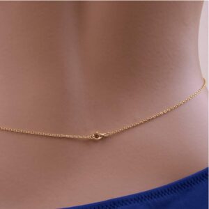 Tgirls Dainty Crystal Bikini Body Chain Bra Gold Body Jewelry for Women