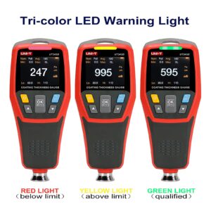 UNI-T UT343D Digital Coating Thickness Gauge Meter Tester Range 0 to 1250um with USB Data Function