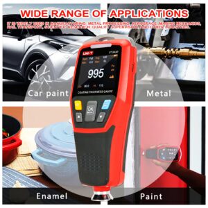 UNI-T UT343D Digital Coating Thickness Gauge Meter Tester Range 0 to 1250um with USB Data Function