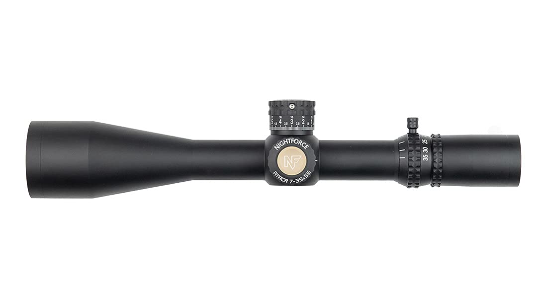 NIGHTFORCE ATACR 7-35x56mm F2 34mm Tube Illuminated ZeroSet Second Focal Plane Black Hunting Gun Scope, Moar-T Reticle, C626