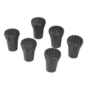 alomejor trekking pole tips 6pcs trekking hiking pole s rubber tips end walking pole feet tips for walking hiking trekking poles