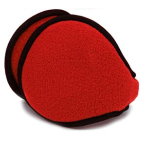 1 red ear muffs fleece earwarmer winter mens womens wrap behind head design