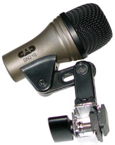 snare drum microphone cad sn210 for snares bongos toms+ mic clip