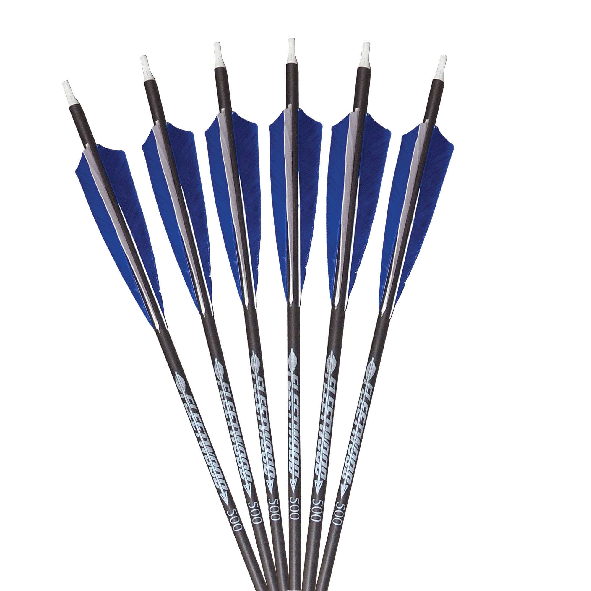 Fleetwood Arrows with Feathers (Blue, Spine 500)