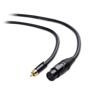 cable matters unbalanced xlr to rca cable/female xlr to male rca audio cable - 6 feet