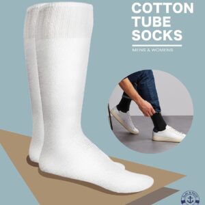 Yacht & Smith Men's & Women's Wholesale Bulk Cotton Tube Socks, Referee Style, by SOCKS'NBULK