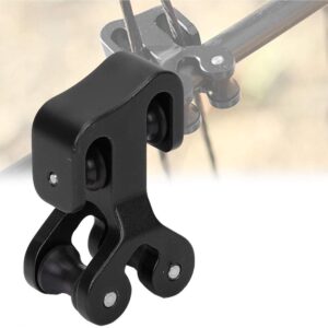 Tihebeyan Archery Cable Slide,Compound Bow String Splitter Roller, Outdoor Hunting Shooting Archery Glide Replacement Separator(black)