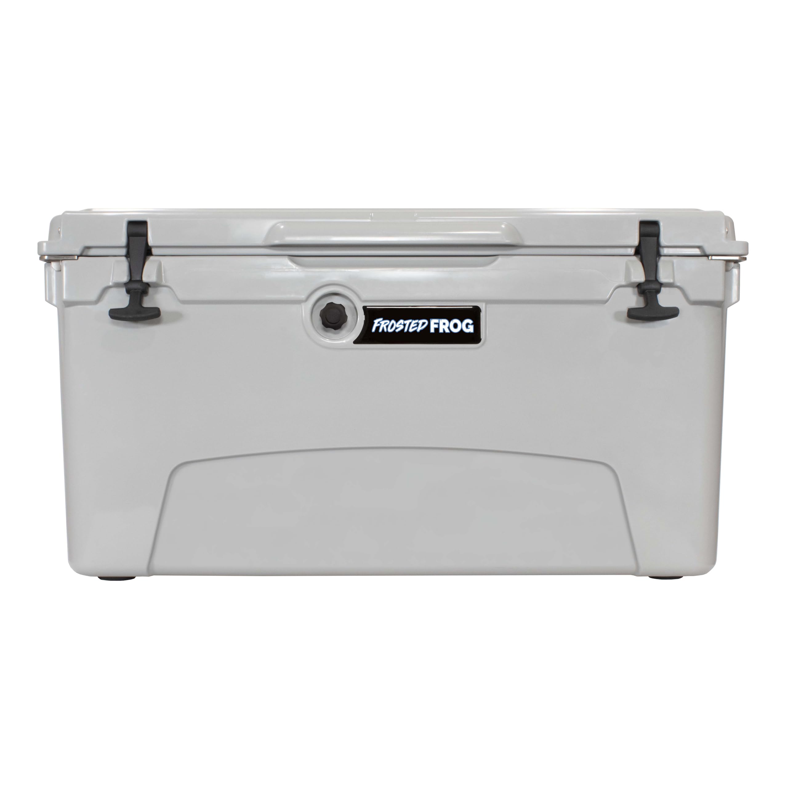 Frosted Frog Gray 75 Quart Ice Chest Heavy Duty High Performance Roto-Molded Commercial Grade Insulated Cooler