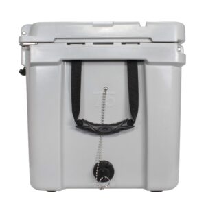 Frosted Frog Gray 75 Quart Ice Chest Heavy Duty High Performance Roto-Molded Commercial Grade Insulated Cooler