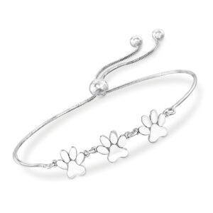 ross-simons paw print bolo bracelet