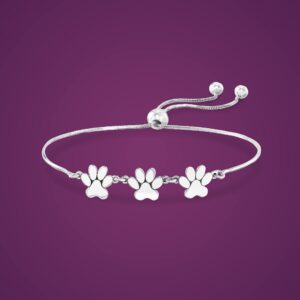 Ross-Simons Paw Print Bolo Bracelet