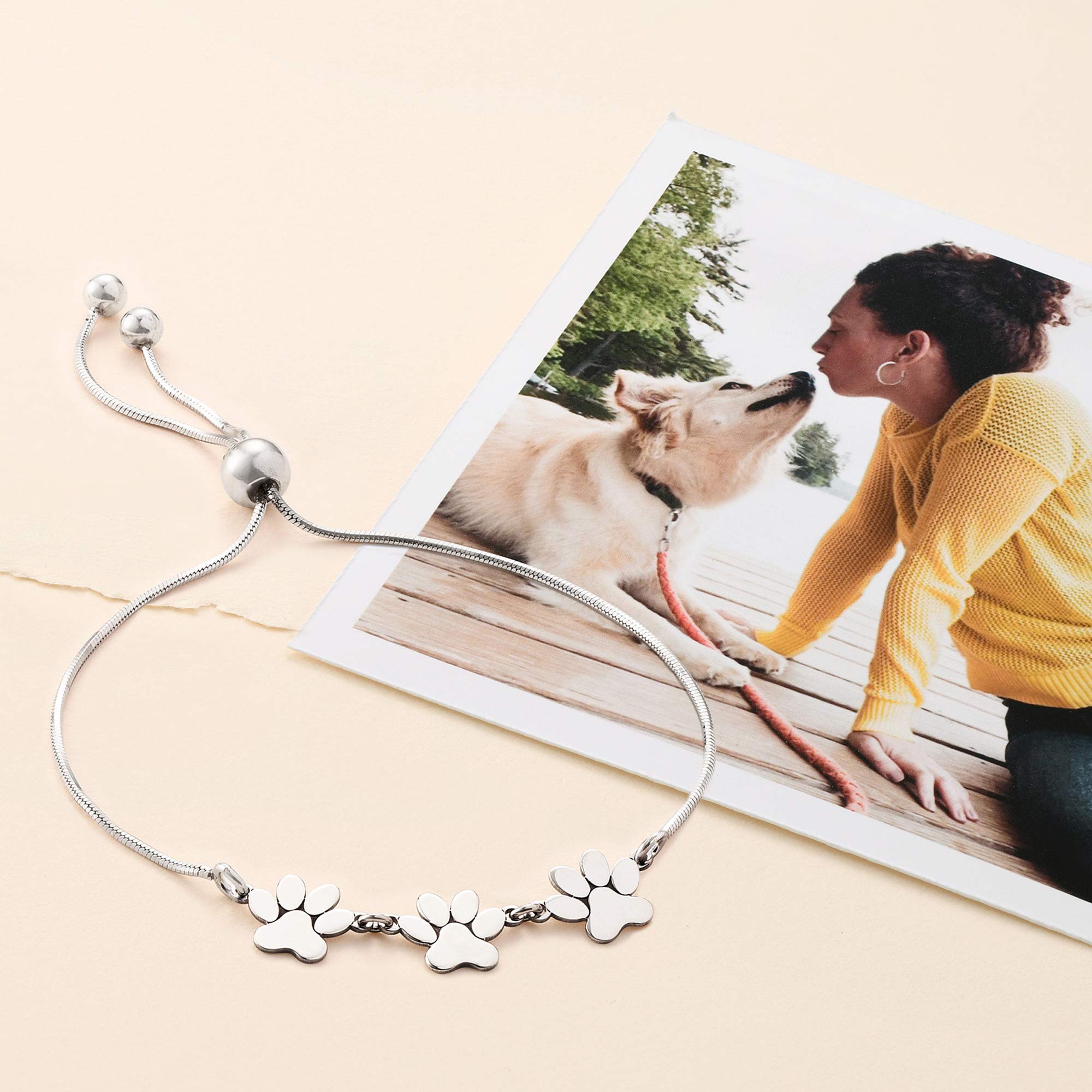 Ross-Simons Paw Print Bolo Bracelet