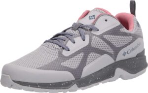 columbia women's vitesse outdry performance shoes, waterproof & breathable hiking, grey ice/canyon rose, 11 regular us