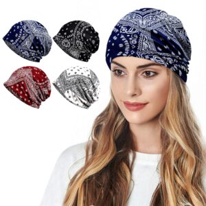 women's summer beanie for men hat boho hats adult dwarf hats chemo cap cancer headwear caps baggy skull sleep cap nightcap