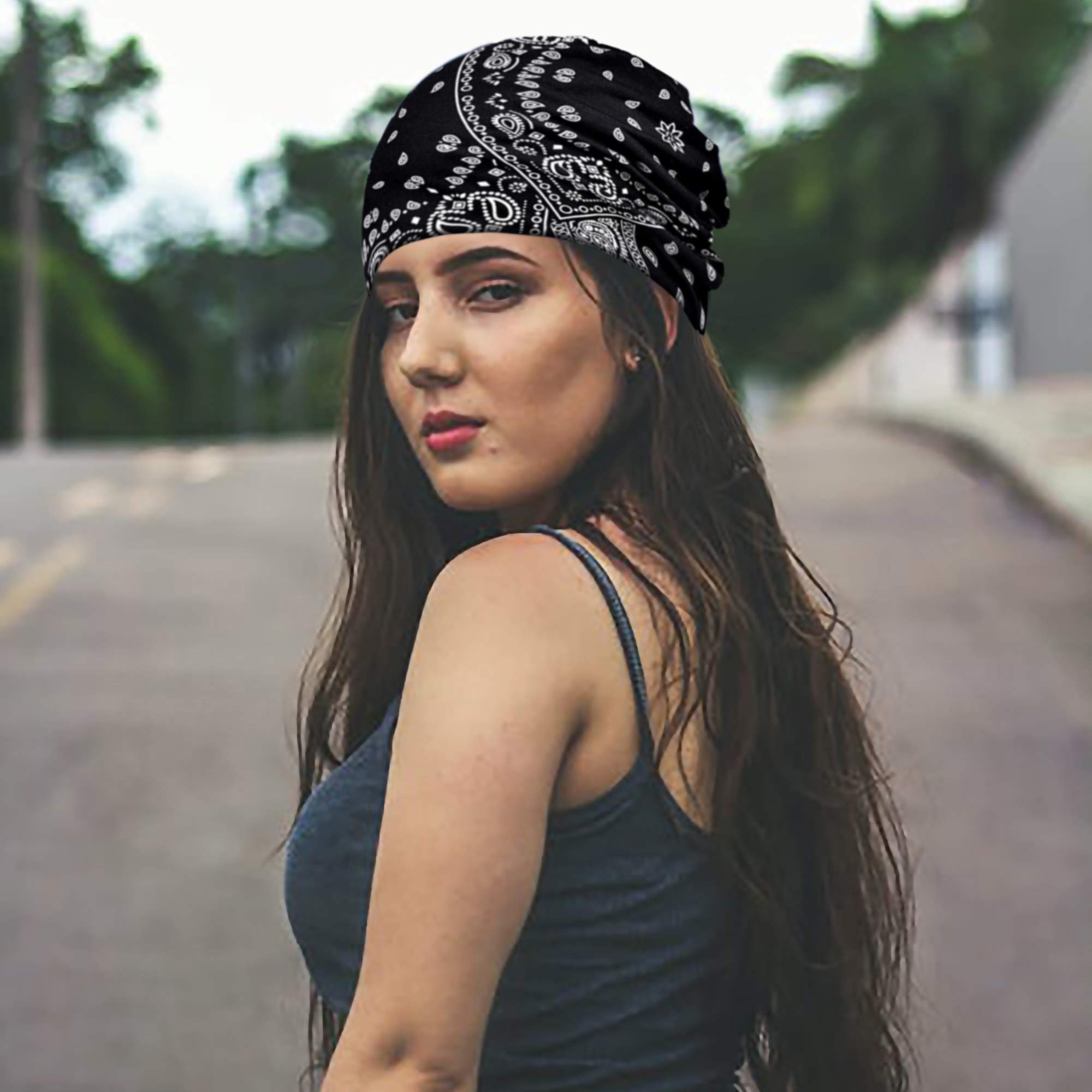 Women's Summer Beanie for Men Hat Boho Hats Adult Dwarf Hats Chemo Cap Cancer Headwear Caps Baggy Skull Sleep Cap Nightcap