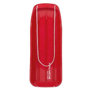 Avalanche Brands | Classic 48" Downhill Toboggan Snow Sled | Red | Fit for 2 Riders