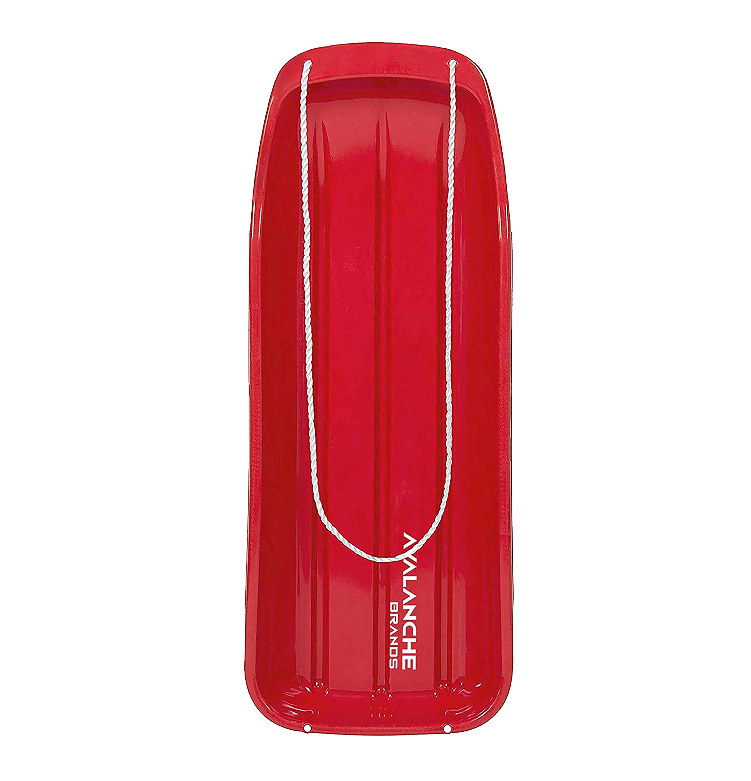 Avalanche Brands | Classic 48" Downhill Toboggan Snow Sled | Red | Fit for 2 Riders