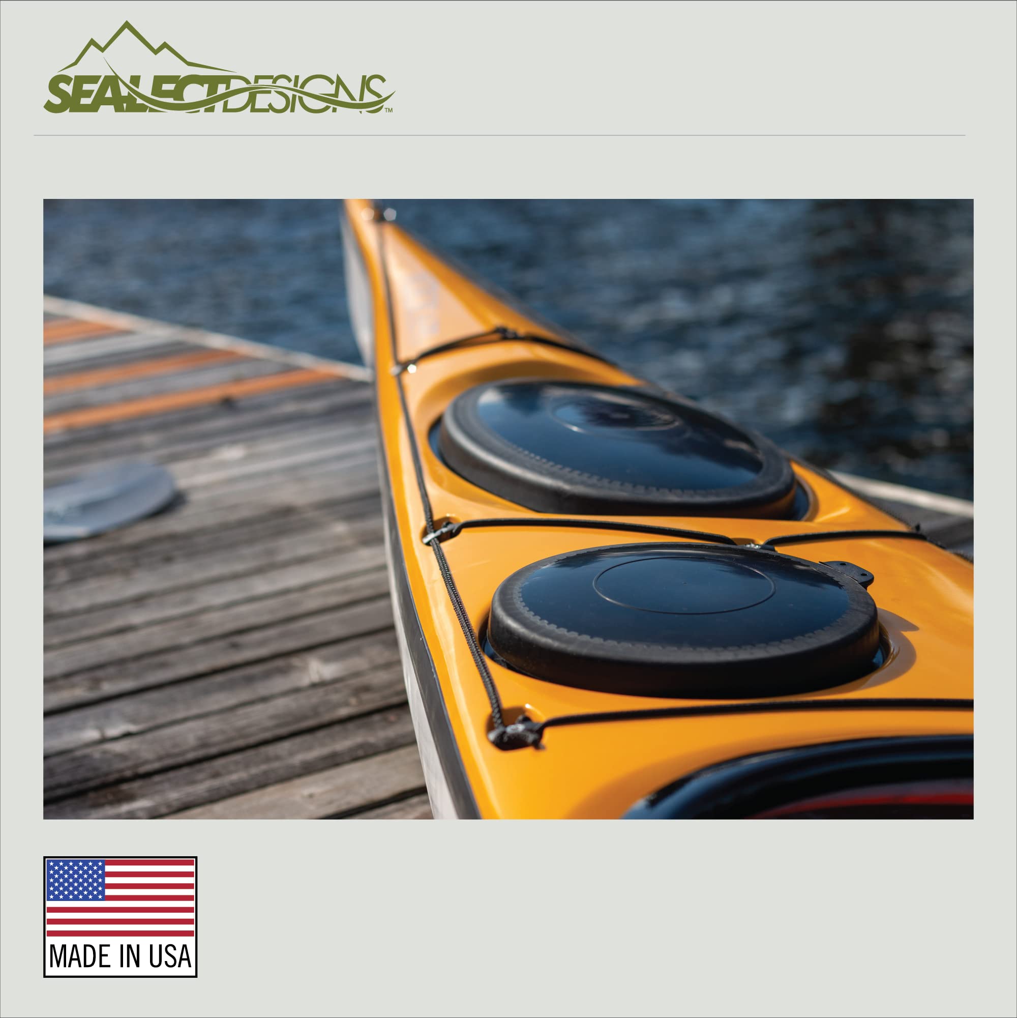 Sea-Lect Designs Performance Kayak Hatch Cover (Wide Oval/Kajak Sport 42/30)