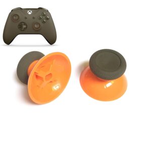 2-pack orange 3d replacement joystick thumb stick cap for xbox one& xbox one slim controller