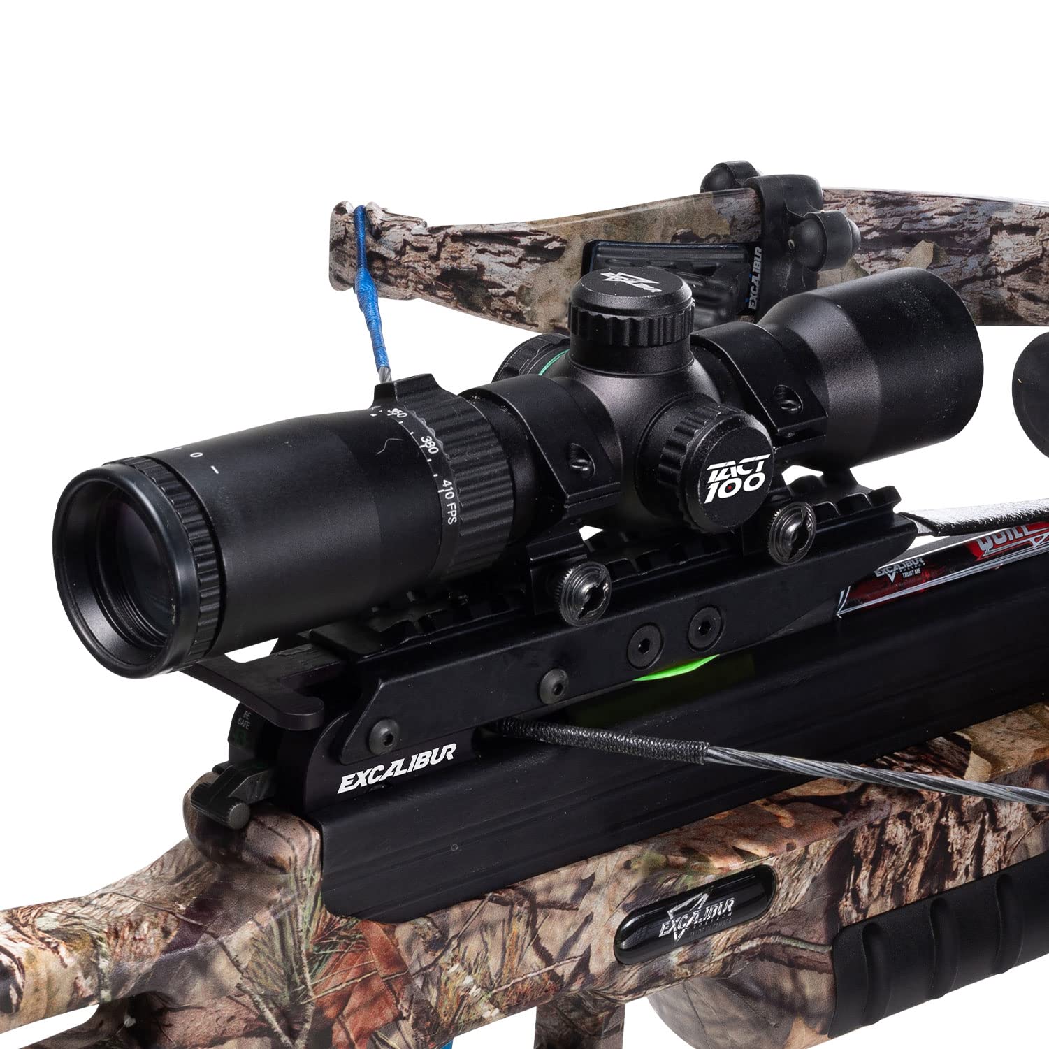 EXCALIBUR Tact-100 Durable Lightweight Waterproof Fogproof Adjustable 30mm Tube Crossbow Scope with Illuminated Red/Green Reticle