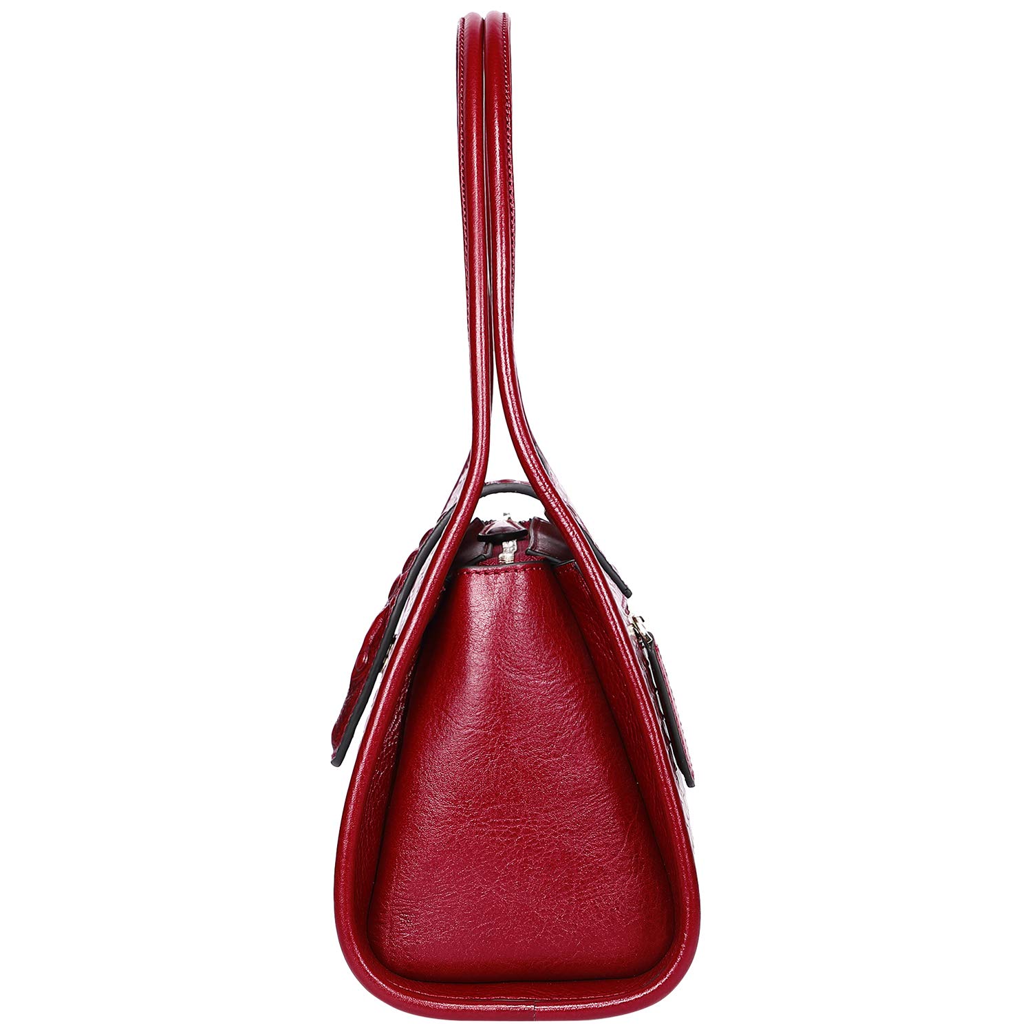 PIJUSHI Designer Shoulder Purses Crocodile Handbags for Women Leather Hobo Shoulder Bags (68022 Red)