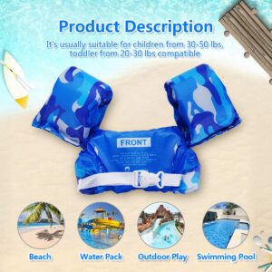 AmazeFan Kids Swim Life Jacket Vest for Swimming Pool, Swim Aid Floats, Toddler Swim Vest with Storage Bag,Suitable for 30-50 lbs Infant/Baby/Toddler,Children/Sea/Beach