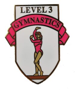 snowflake designs level 3 gymnastics pin - #1103