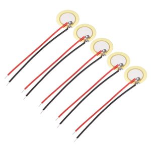 uxcell 5 pcs piezo discs 15mm acoustic pickup transducer microphone trigger element cbg guitar